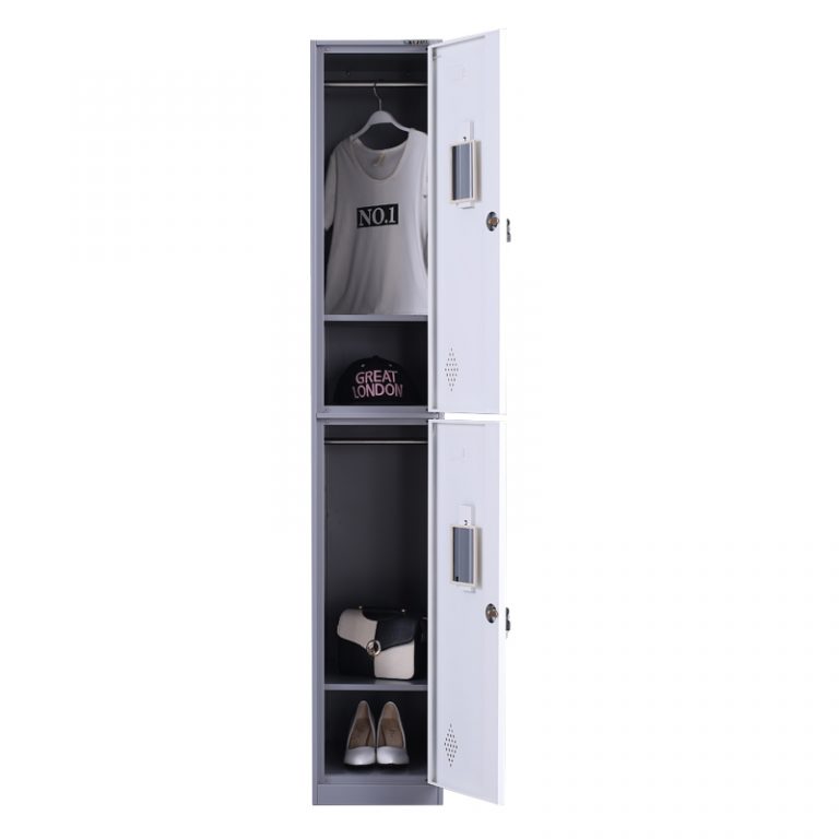 2 Door Compartment Steel Locker - Fubao Office Furniture