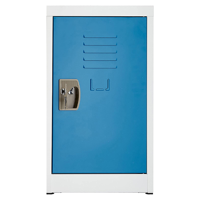 blue metal locker for kids, steel locker, metal locker, storage locker