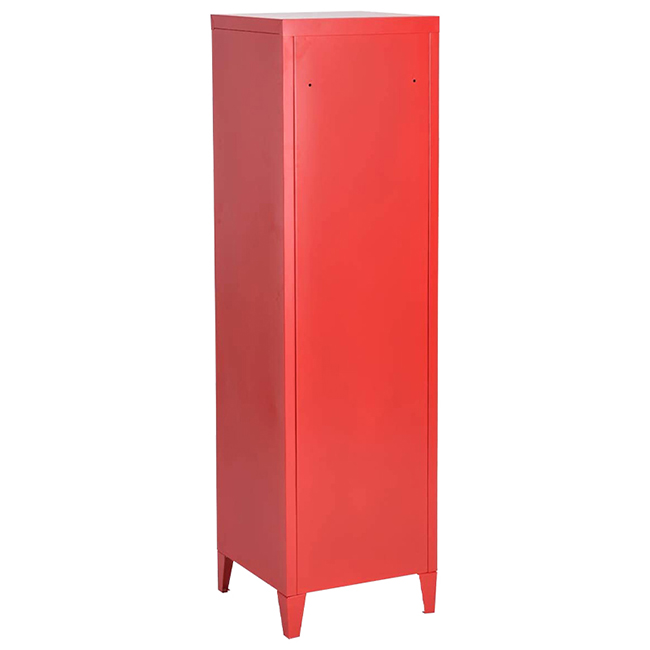 red steel locker, 1 door wardrobe cabinet, metal locker storage cabinet