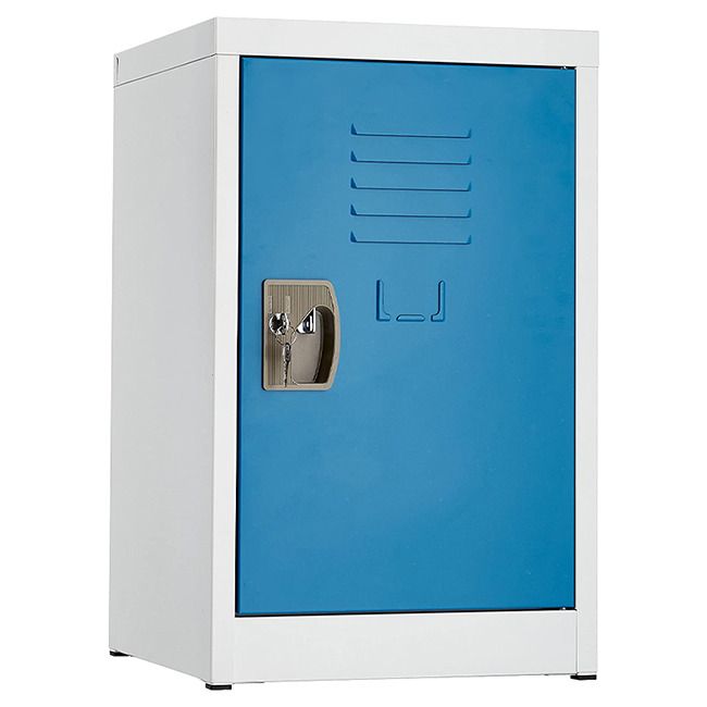blue metal locker for kids, steel locker, metal locker, storage locker