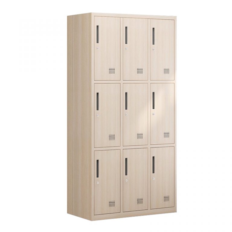 9 Doors Wooden Transfer Print Locker - Fubao Office Furniture