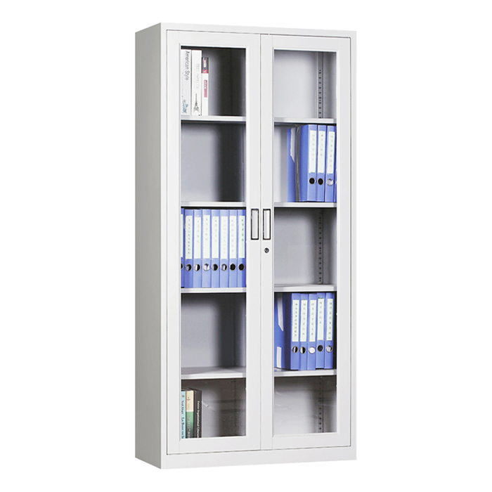 Glass Door Steel Office Filing Cabinet - Fubao Office Furniture